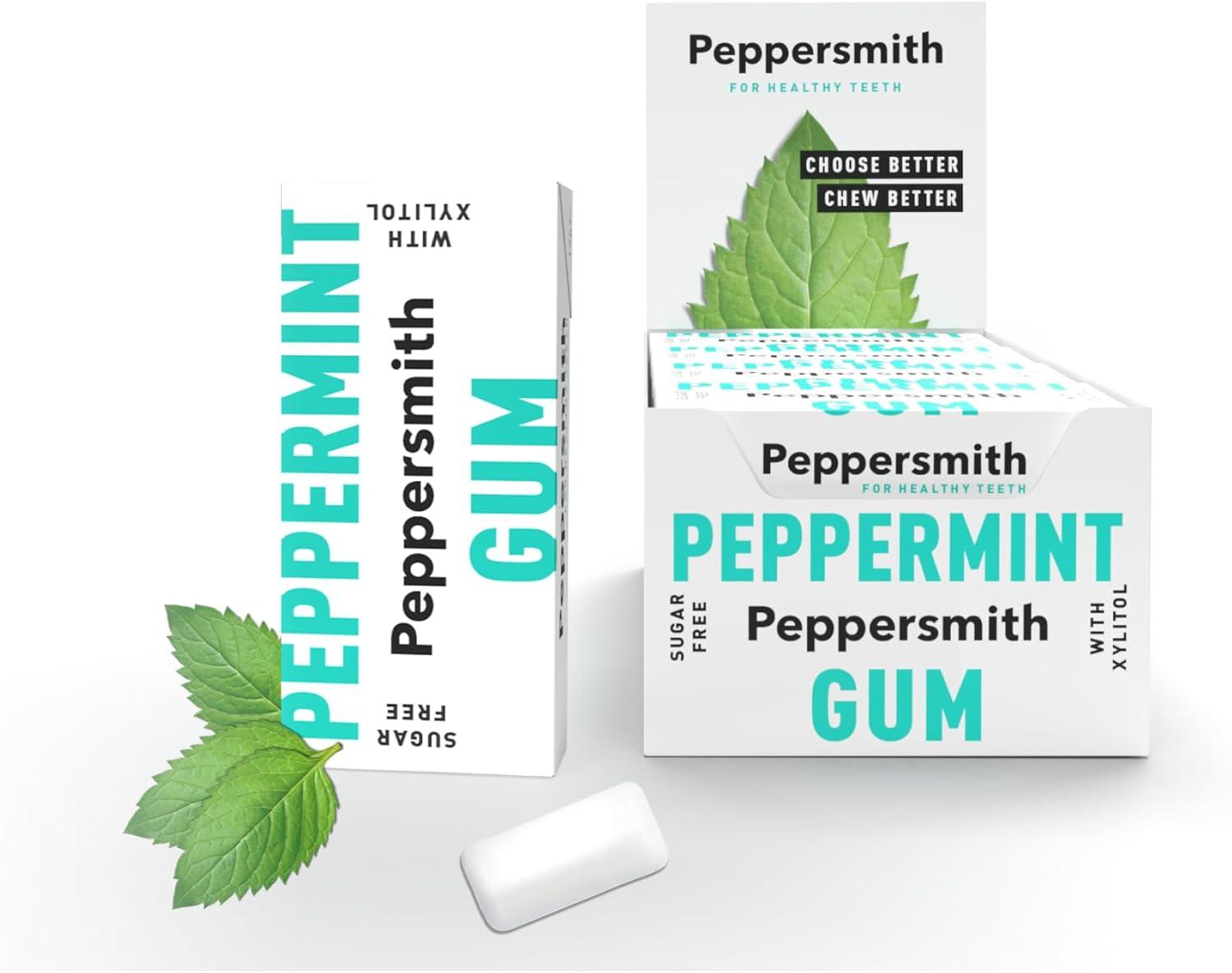 English Peppermint Sugar Free & Vegan Gum 15g (Pack of 12)) | Buy Now ...