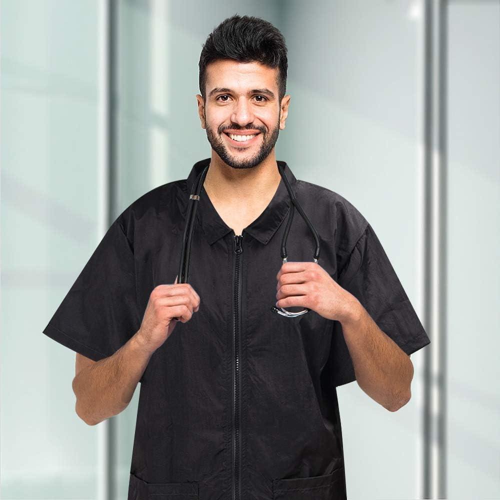 Noverlife Pet Groomer Jacket M Size - Full Zipper Pet Showering Smock ...