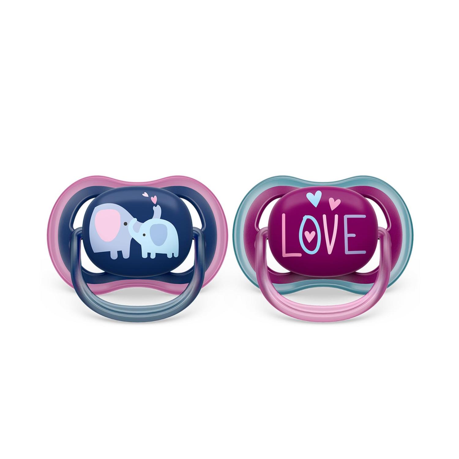 Philips Avent Schnuller Ultra Air - 2x Light & Air-Permeable Pacifiers ...