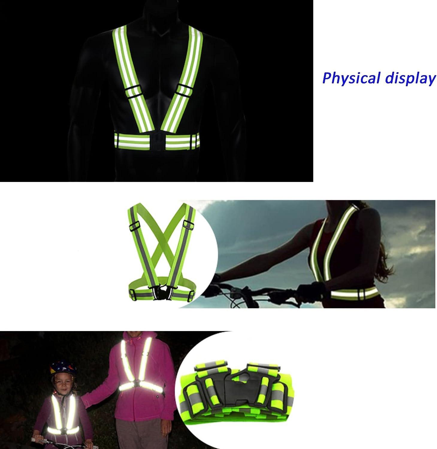 SPDTECH Reflective Running Gear - High Visibility Glow Belt Vest for ...