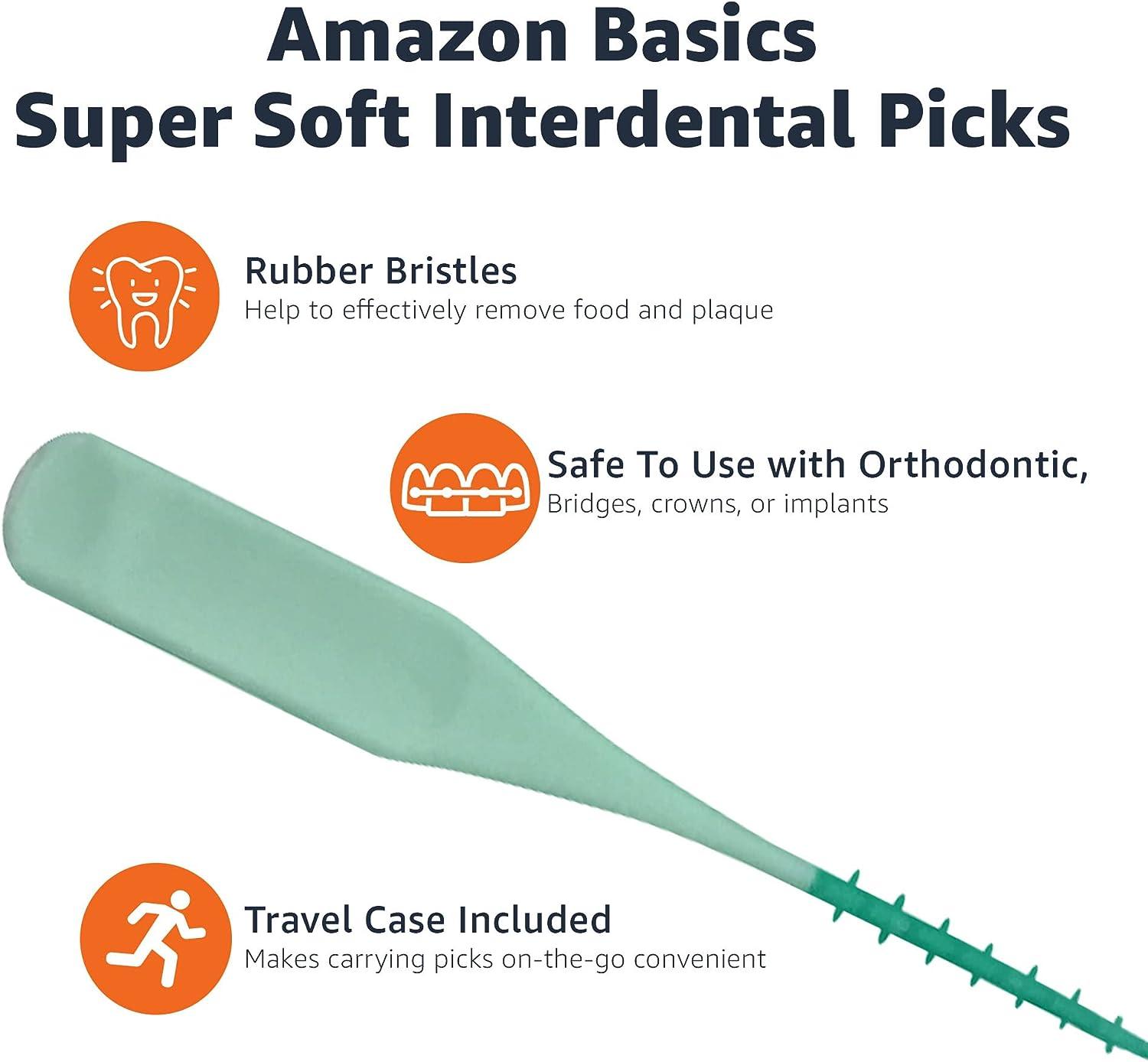 Amazon Basics Interdental Picks - 100 Count, Pack of 1 | Buy Now with ...