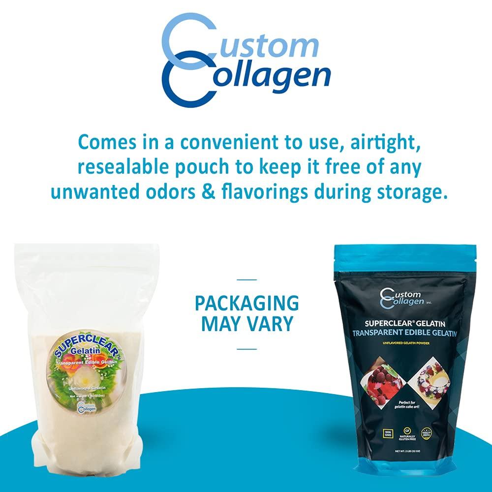 SuperClear Gelatin Powder (Grenetine) - 300 Bloom | 2 lb. Resealable ...