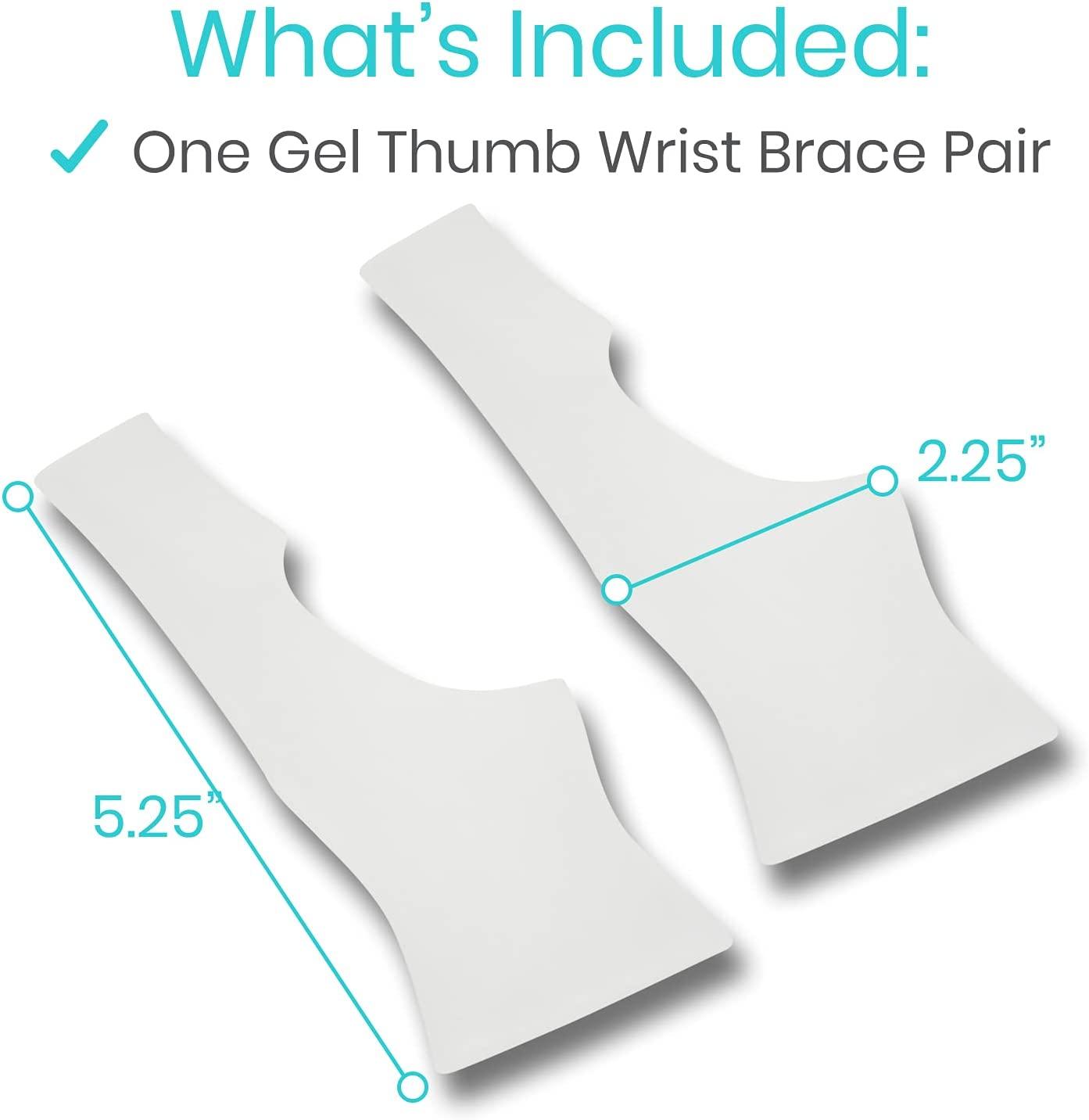 Vive Gel Thumb Wrist Support (Pair) - Waterproof Wrist Brace for ...