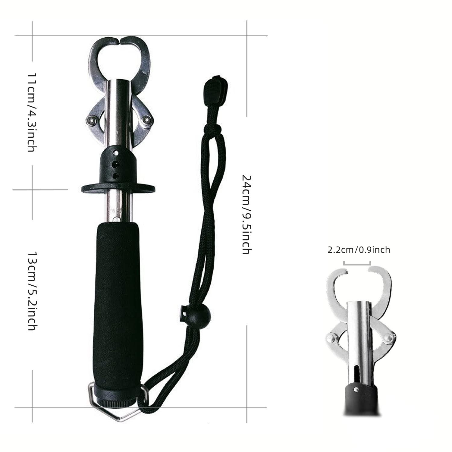 Professional Fish Gripper with Scale Stainless Steel Fish Holder ...