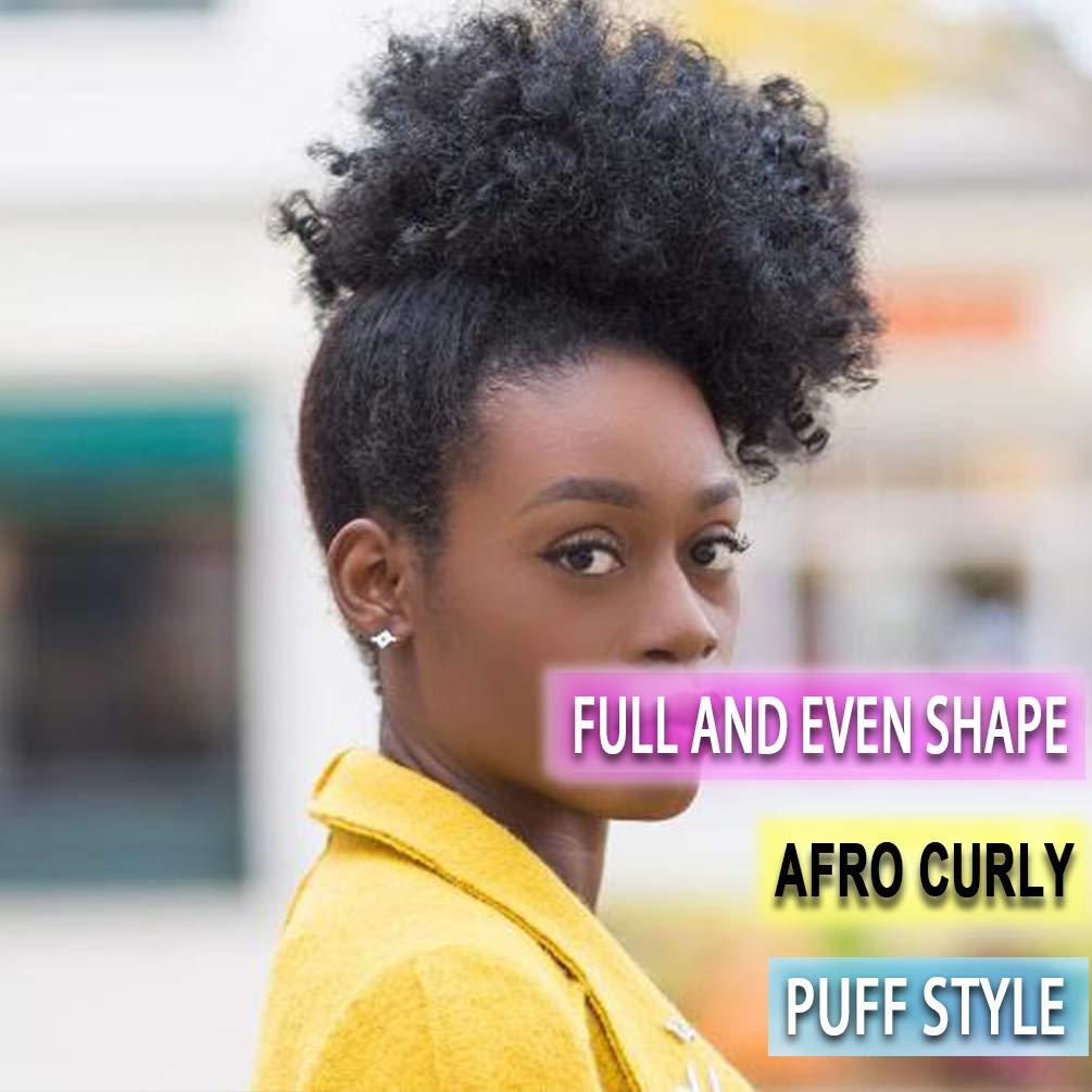 Afro Puff Drawstring Ponytail, Premium Synthetic Curly Natural ...