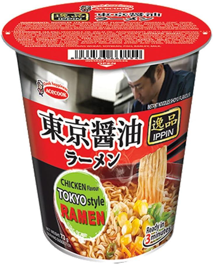 Acecook Ippin Instant Ramen Cup Tokyo Shoyu Flavour 73g (12 Cups) | Buy ...