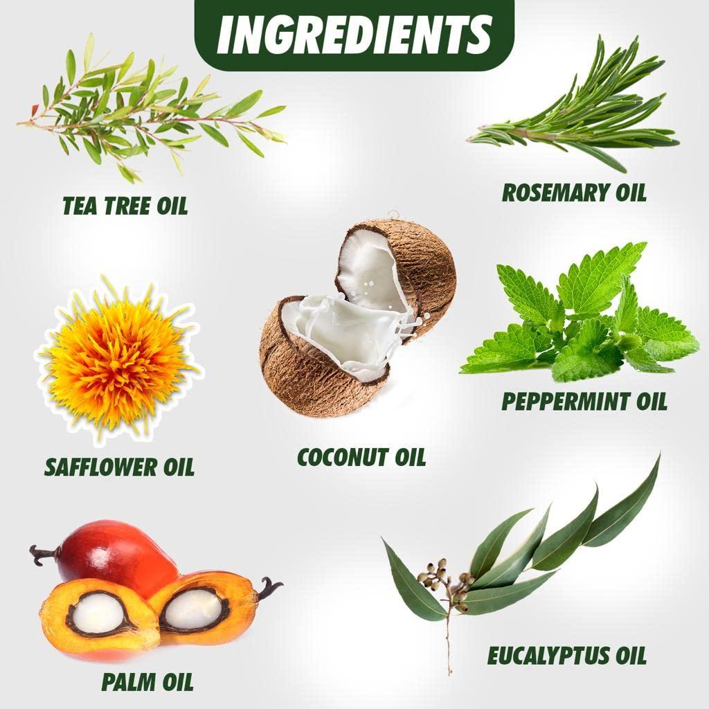 Tea Tree Oil Soap Bar 4oz for Face & Body - Antifungal Antiseptic Skin ...