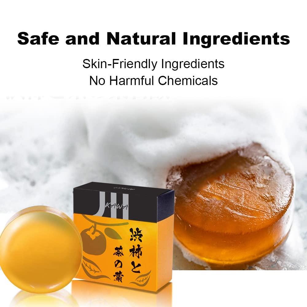 KAWA Anti-Aging Odor Soap with Japanese Persimmon & Green Tea Extract ...