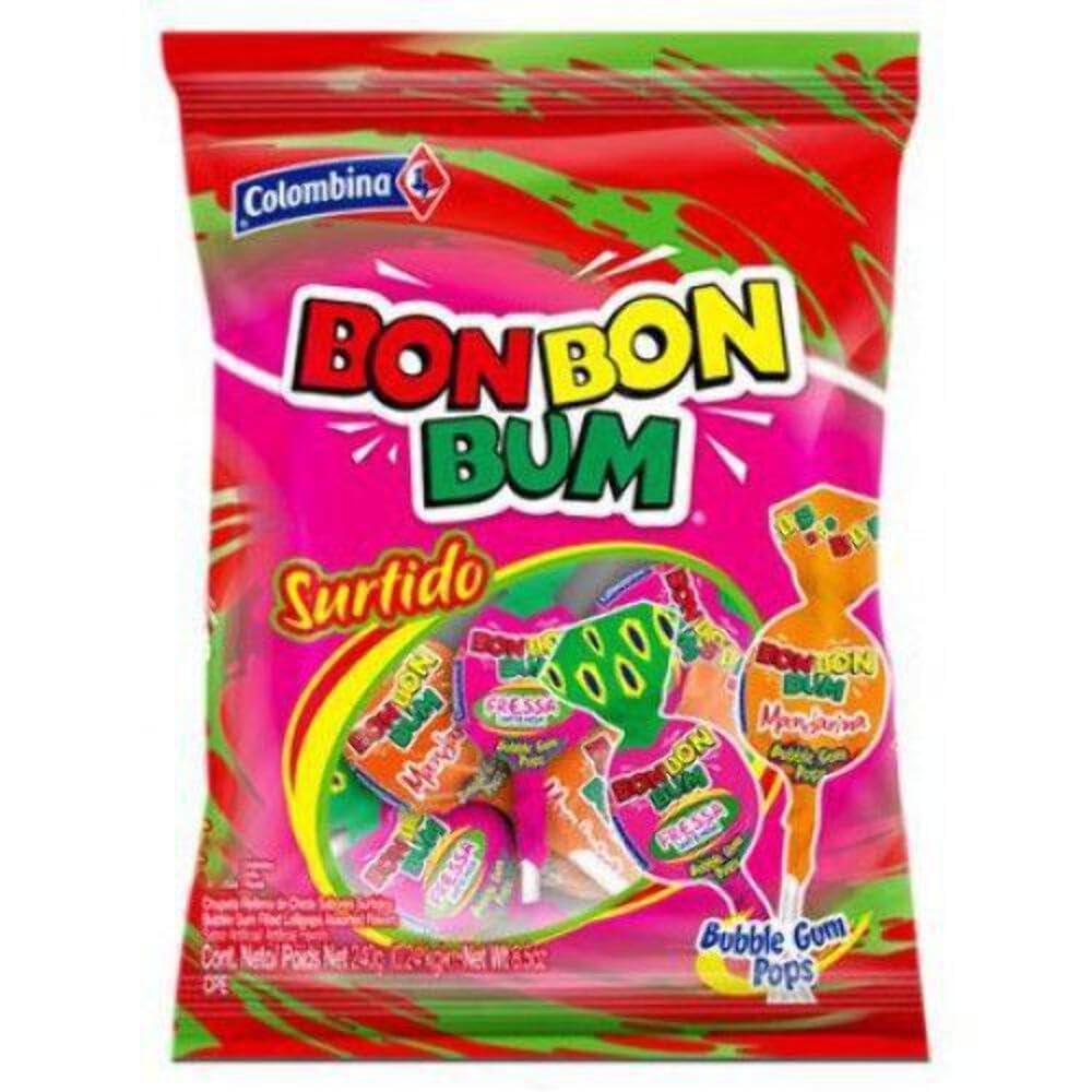 Bon Bon Bum Assorted Lollypops 24 Count Box of 15-Fd | Buy Now with ...