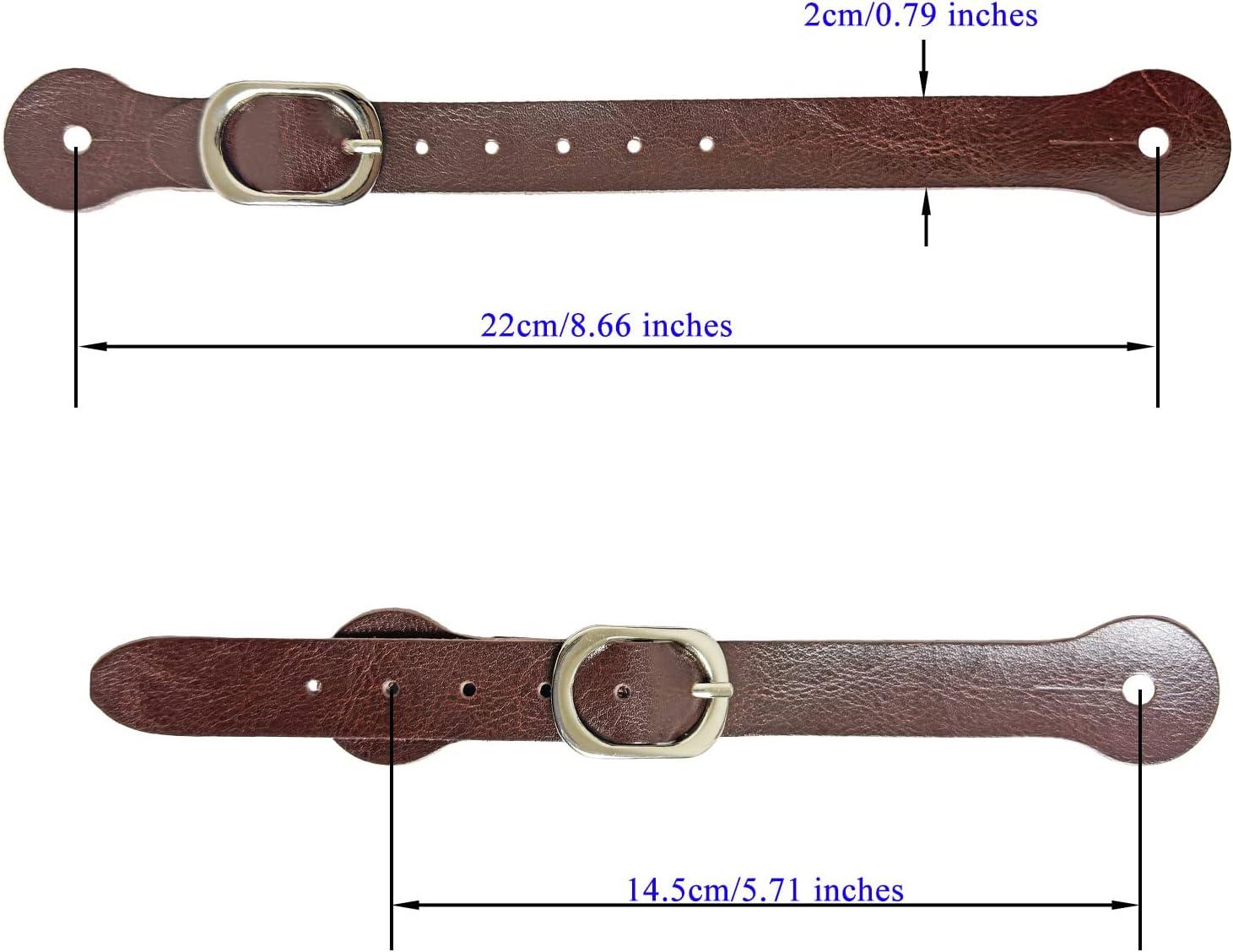 Lunpliran Leather Single Ply Spur Straps - Adjustable Western Boot ...
