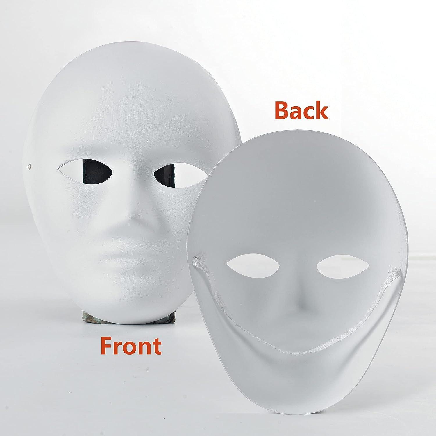 OVISEEN 10 Pack DIY Paper Mache Masks for Mardi Gras & Halloween ...