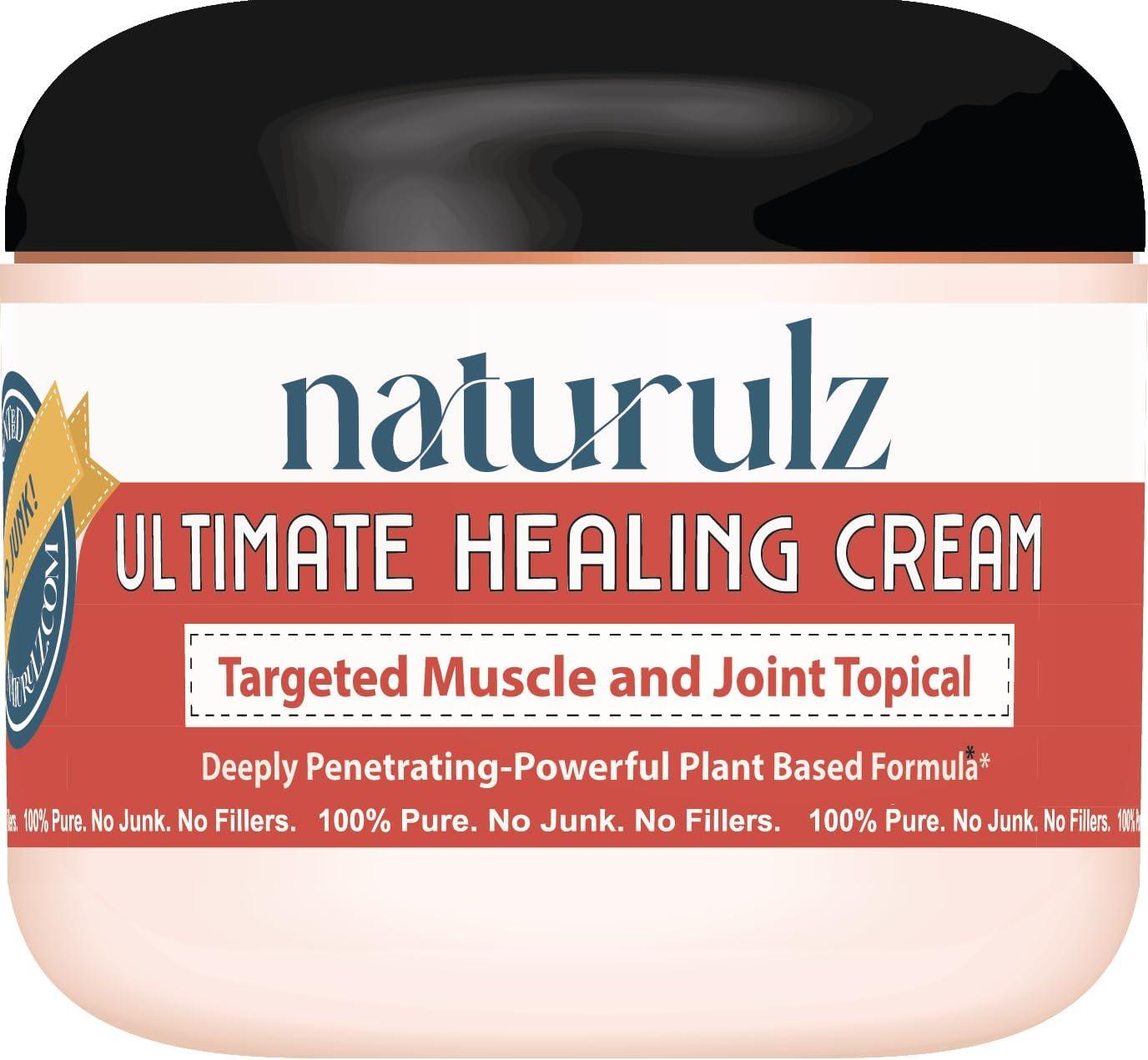 Naturulz Ultimate Healing Cream 4oz - Fast-Acting Pain Relief for Backs ...
