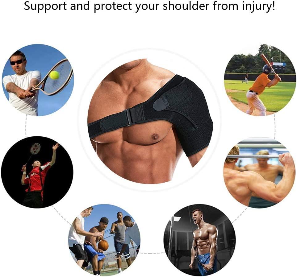 Adjustable Shoulder Support Brace for Men and Women - Relieve Rotator ...