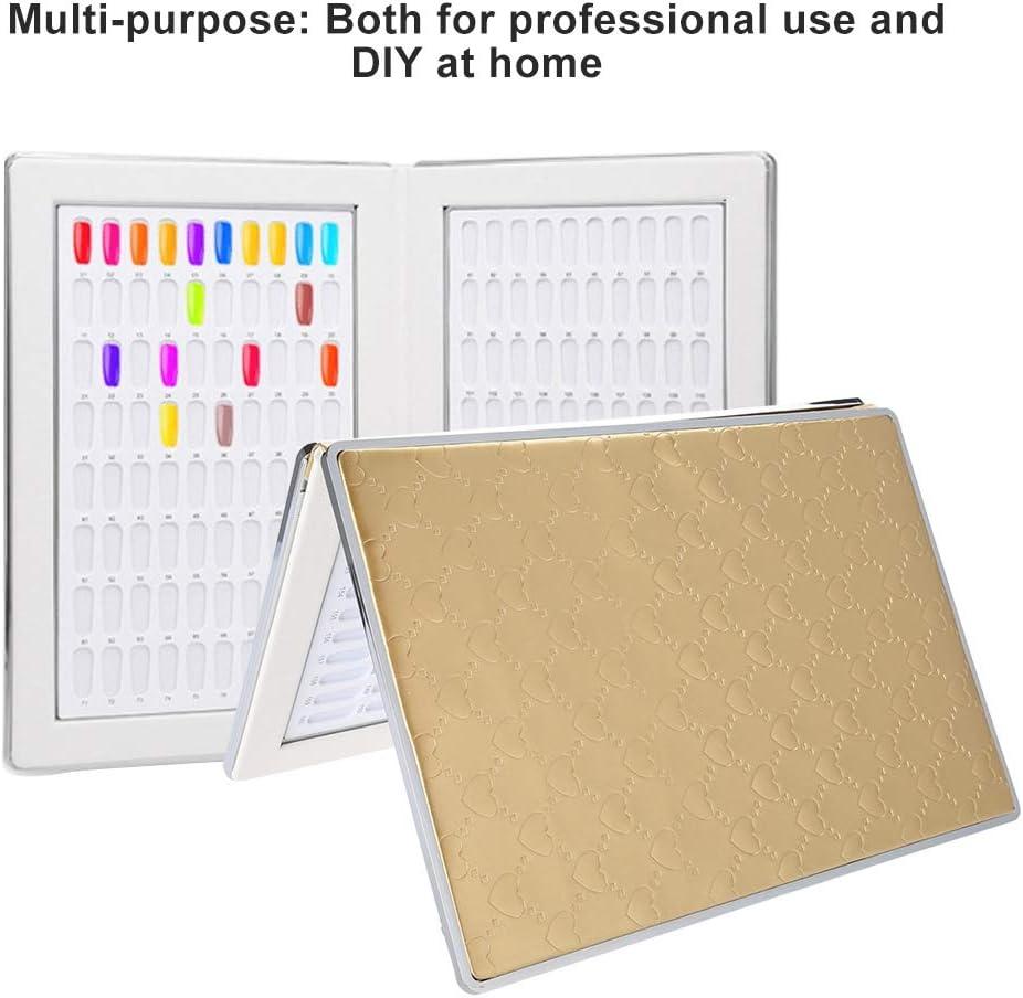Nail Color Chart Display 160 Slots Nail Gel Color Card Nail Polish ...