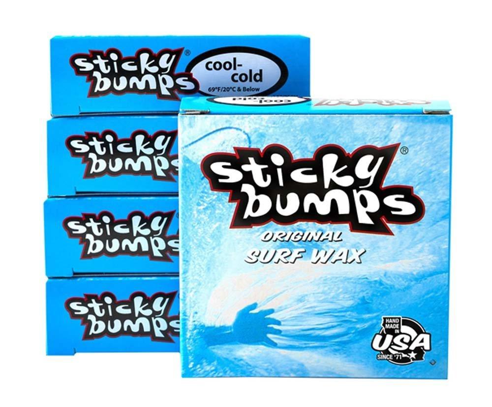 Sticky Bumps Cool/Cold Water Surfboard Wax 5 Pack - Premium Surfing ...