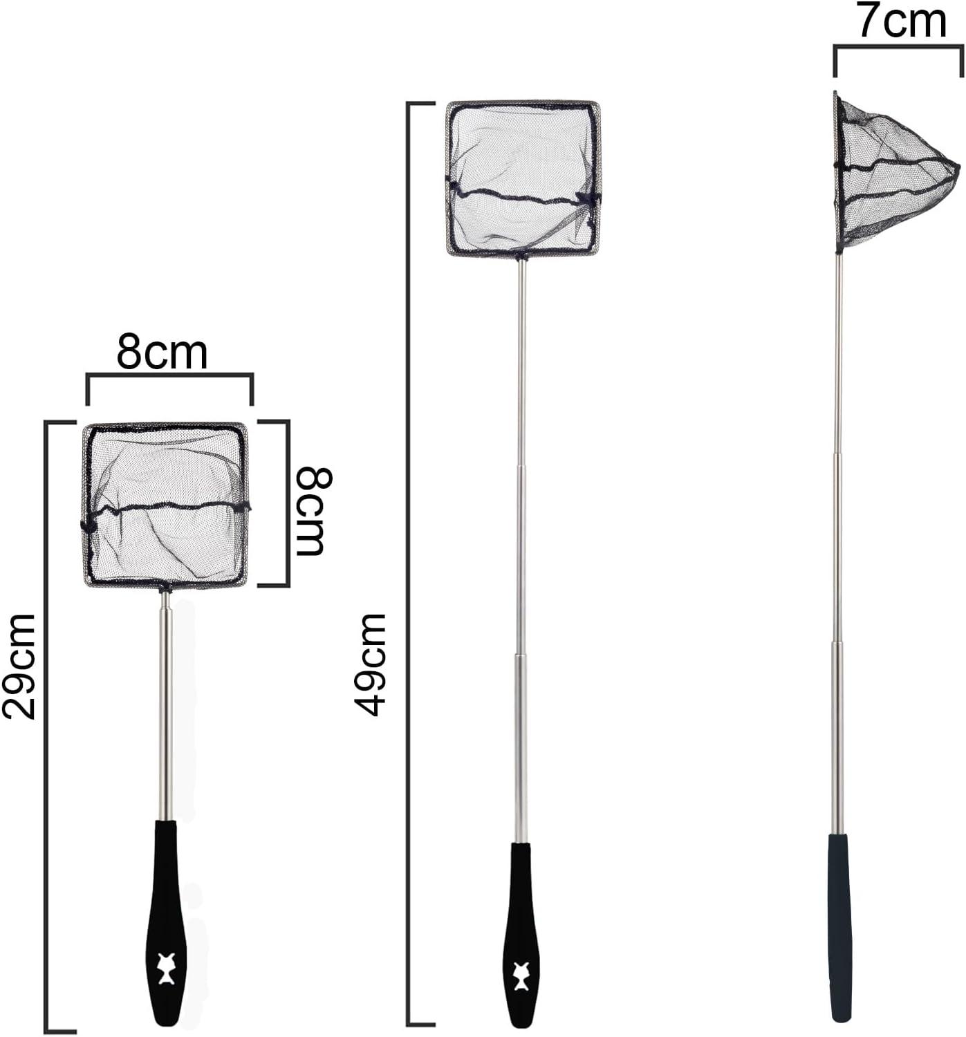 Small Pond Fishing Net with Telescopic Handle - Stainless Steel ...