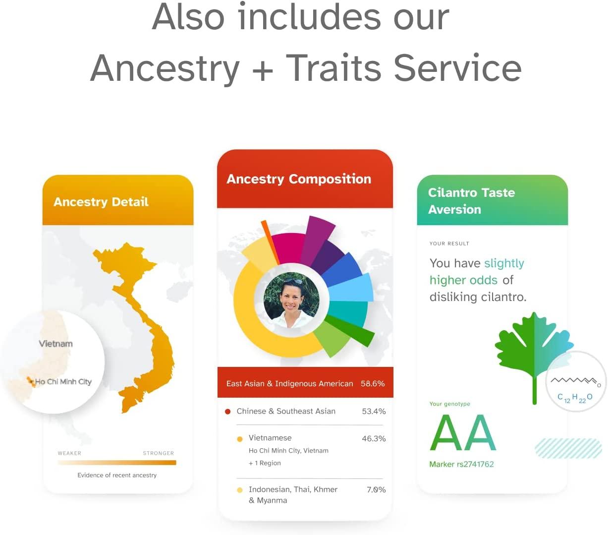 23andMe Premium Membership Bundle: DNA Kit with Health & Ancestry ...