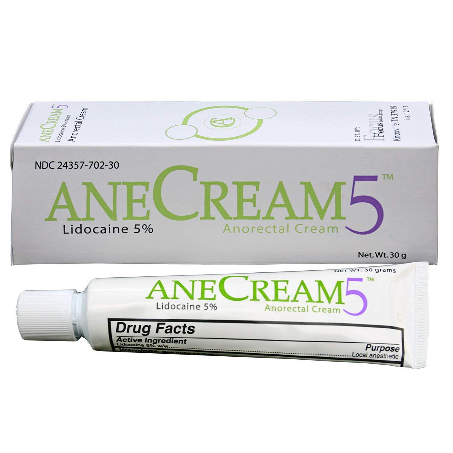 AneCream5 5% Lidocaine Numbing Cream - Maximum OTC Strength Medical ...