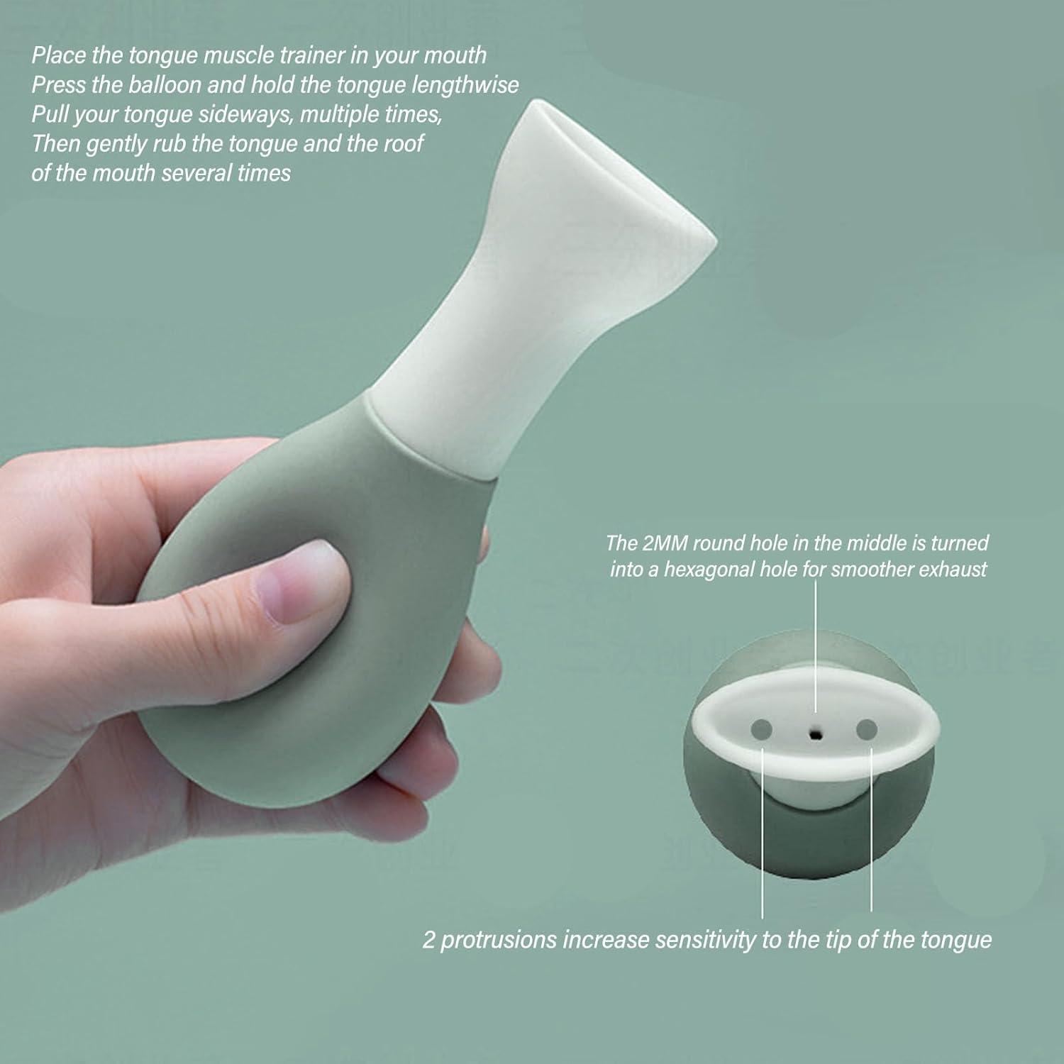 Buy Tongue Muscle Trainer - Double-Headed Soft Oral Regeneration Tool ...