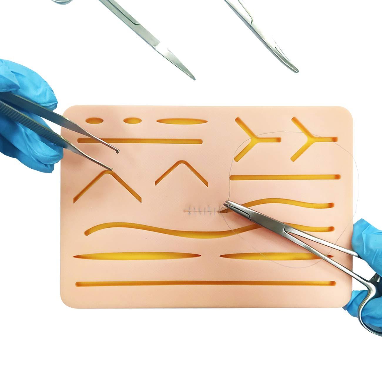 Ultrassist Suture Refill Kit for Medical and Vet Students | Silicone Stitch Pad with Pre-Cut ...