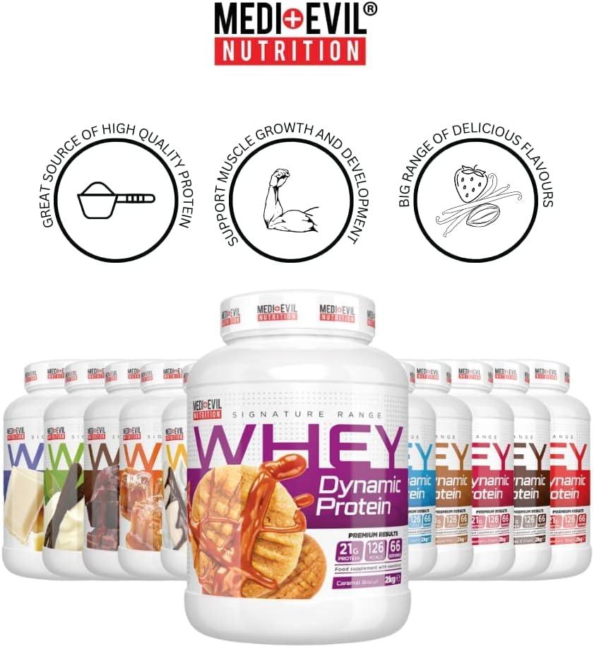 Medi-Evil Nutrition Whey Dynamic Protein Powder Muscle Development ...