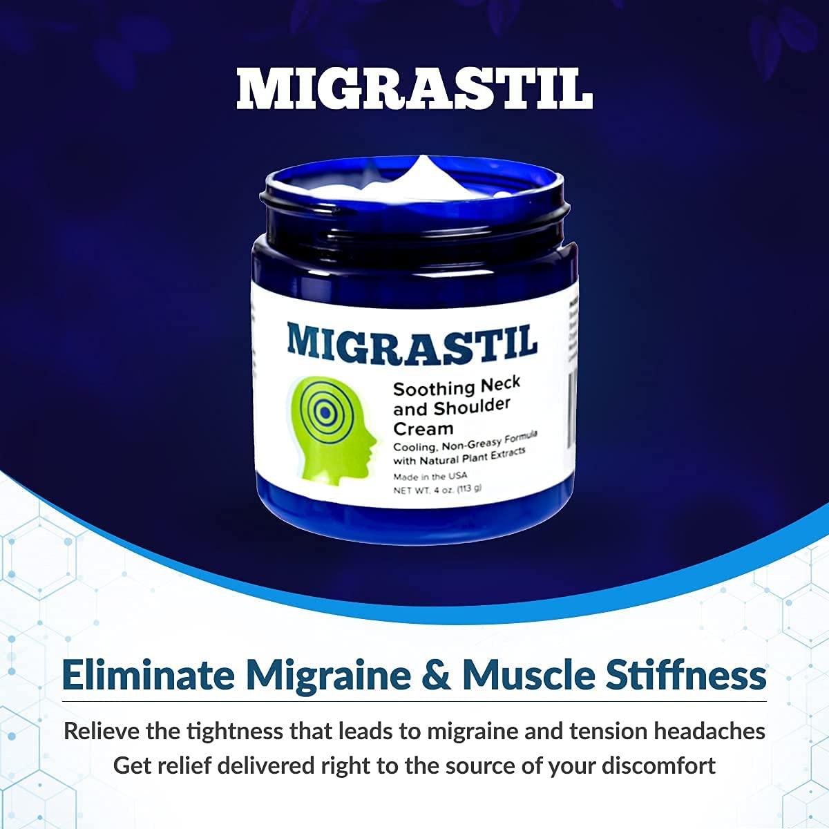 Migrastil Soothing Neck & Shoulder Cream - Fast-Acting Relief for ...