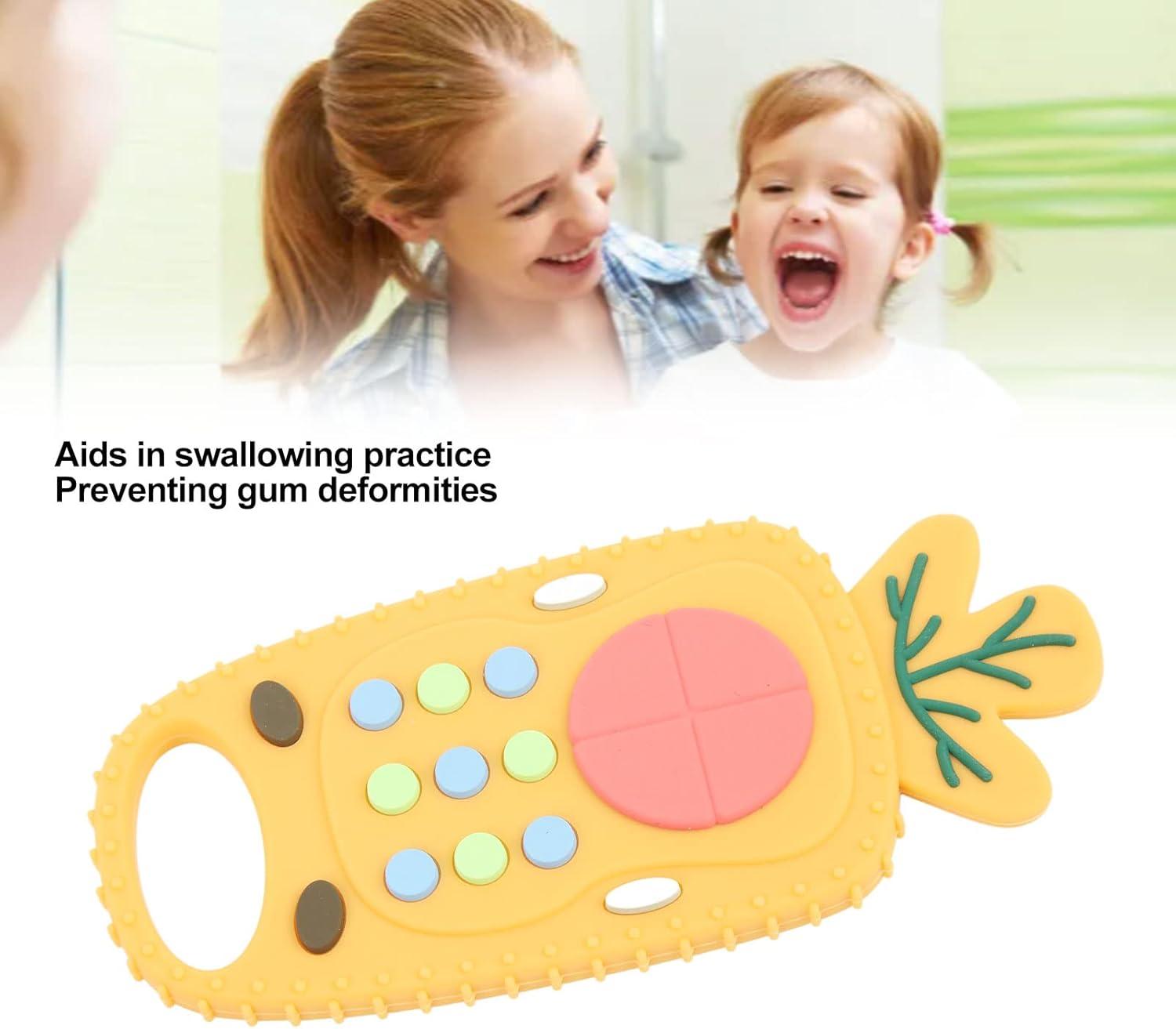 Buy Cute Soft Silicone Baby Bite Toys - Versatile Pineapple Teether for ...