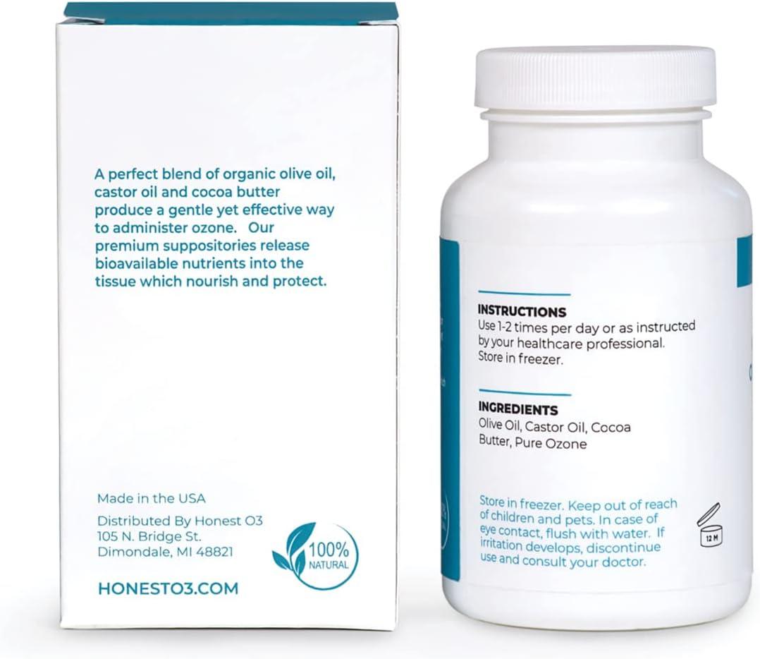 Honest O3 Suppositories | Ozonated Oil Rectal Care | Nourish, Protect ...