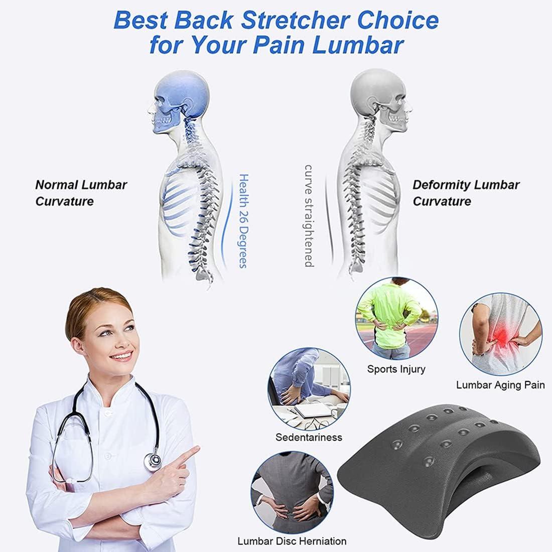 Bakkeny Lumbar Vertebrae Back Support Pillow - Pain Relief for Lower ...
