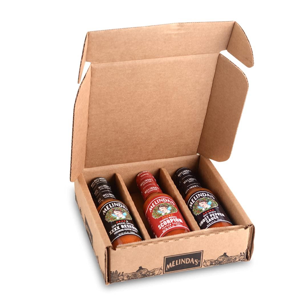 Melinda's Extreme Fiery Collection - Extra Spicy Hot Sauce Gift Set ...