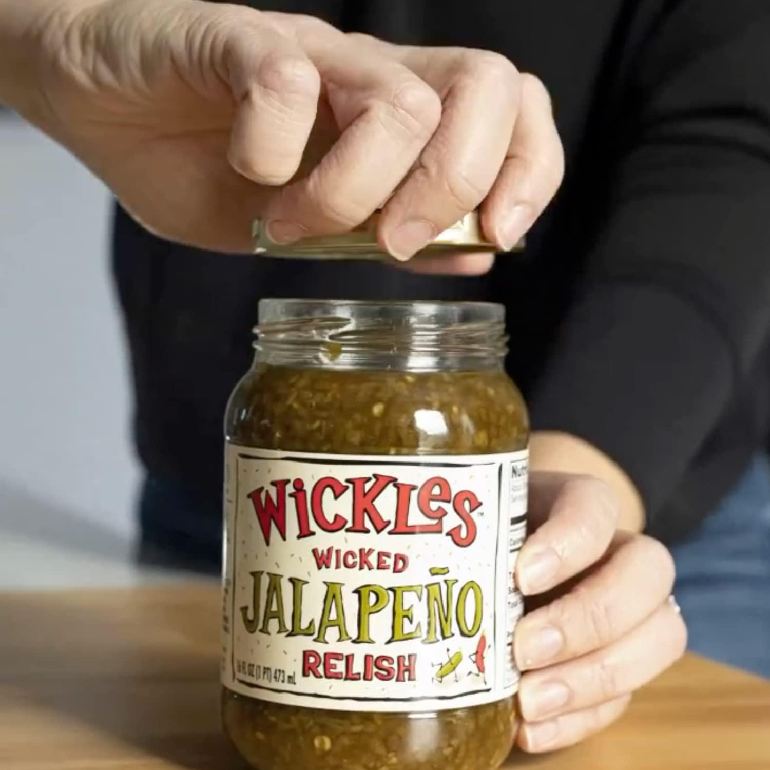 Wickles Wicked Jalapeno Relish 16oz - Pack of 3 | Spicy Condiment for ...