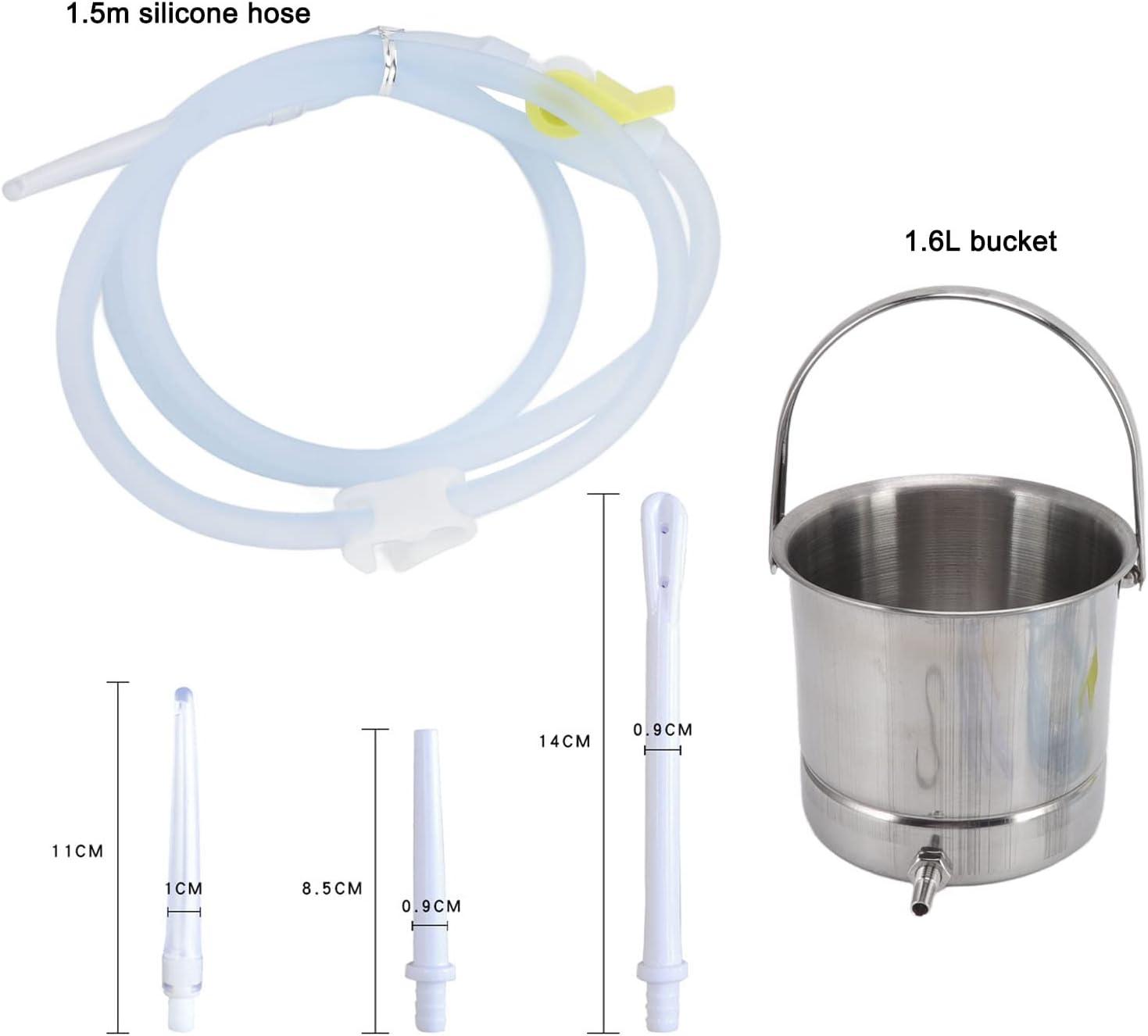 Seafront Enema Bucket | 1.6L Silicone Intestinal Cleaner with Hose ...