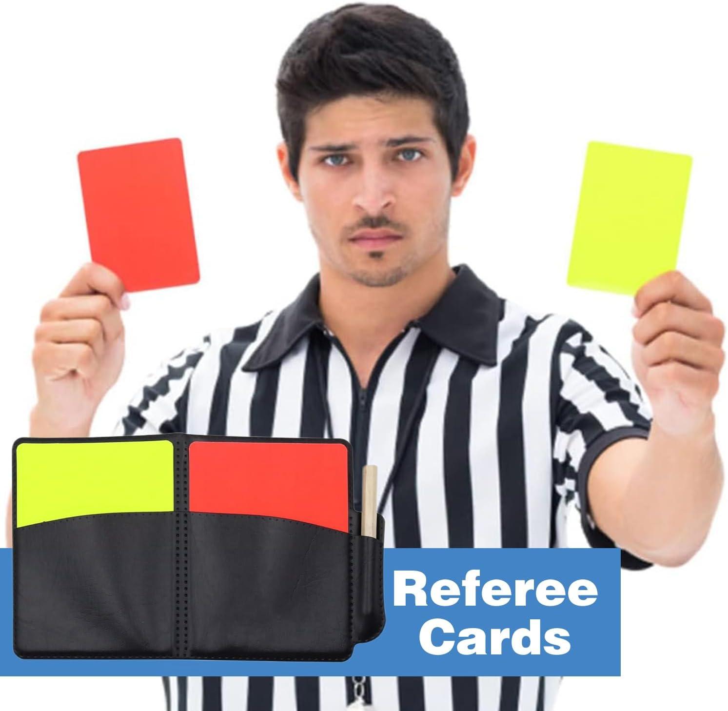Complete Referee Set for Football & Basketball | Yellow & Red Cards ...