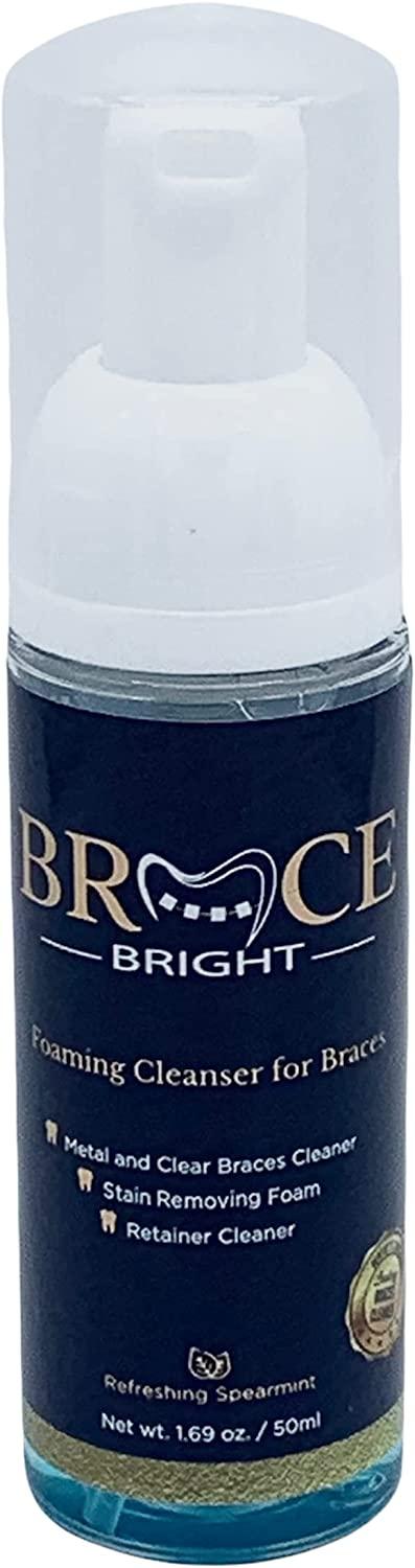 BraceBright Foam Cleanser: For Metal, Clear & Ceramic Braces | Teeth ...