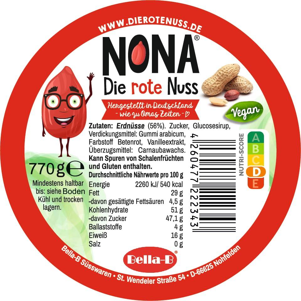 Buy Nona Red Nuts 770g - Roasted Peanuts with Red Sugar Coating - Sweet ...