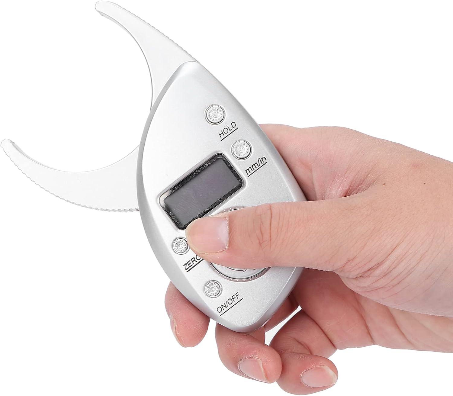 Digital Display Body Fat Caliper Weight-Loss Tool Skin Fold Analyzer ...