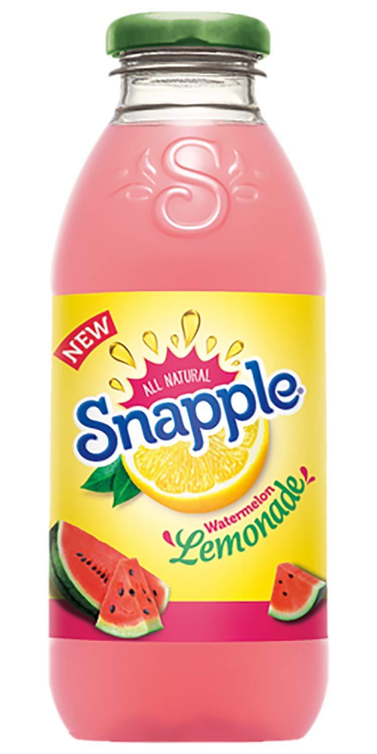 Snapple Watermelon Lemonade - All Natural 16 Fl Oz (Pack of 8), 128 Fl Oz Total | Buy Now with ...