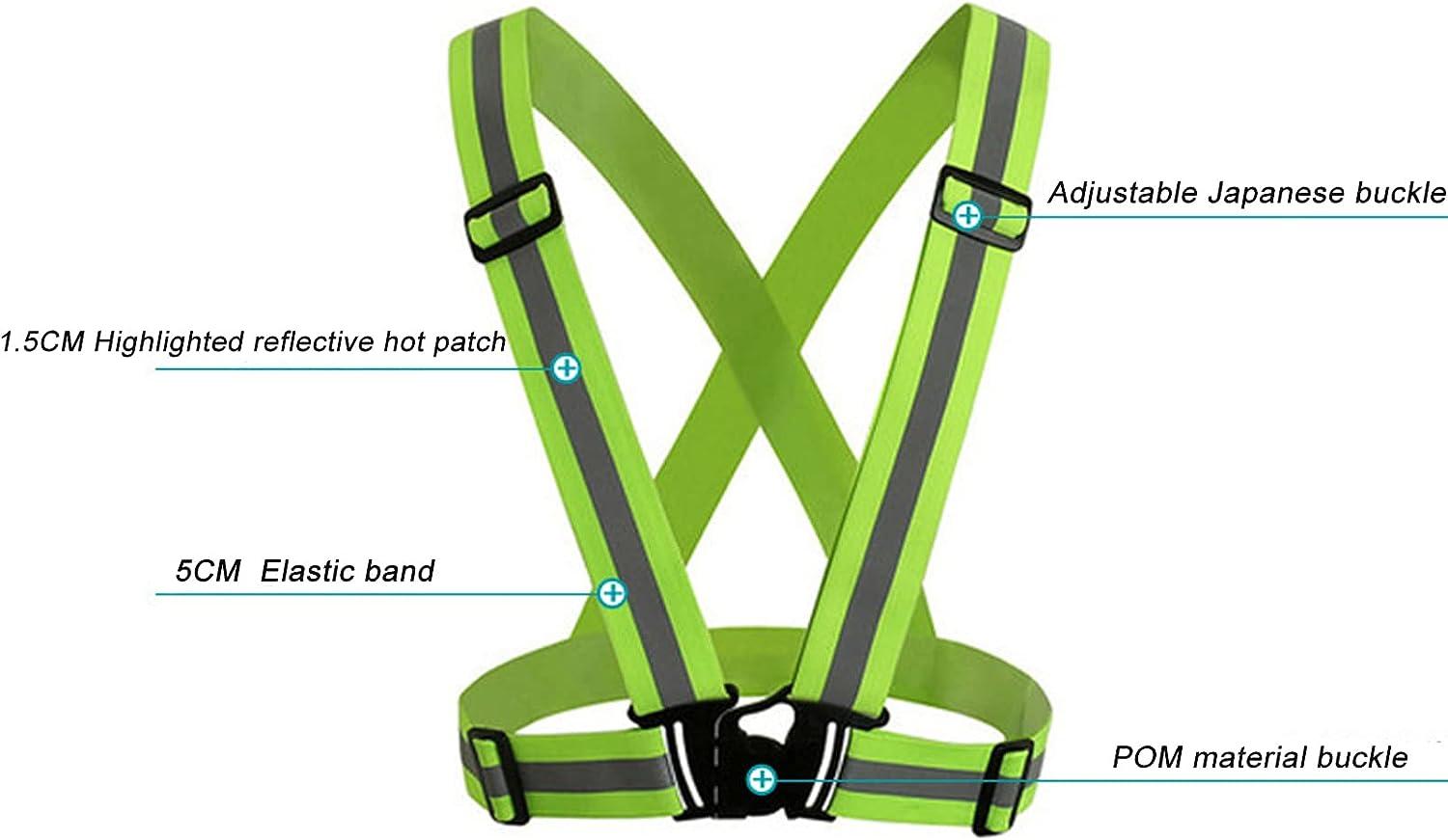 SPDTECH Reflective Running Gear - High Visibility Glow Belt Vest for ...