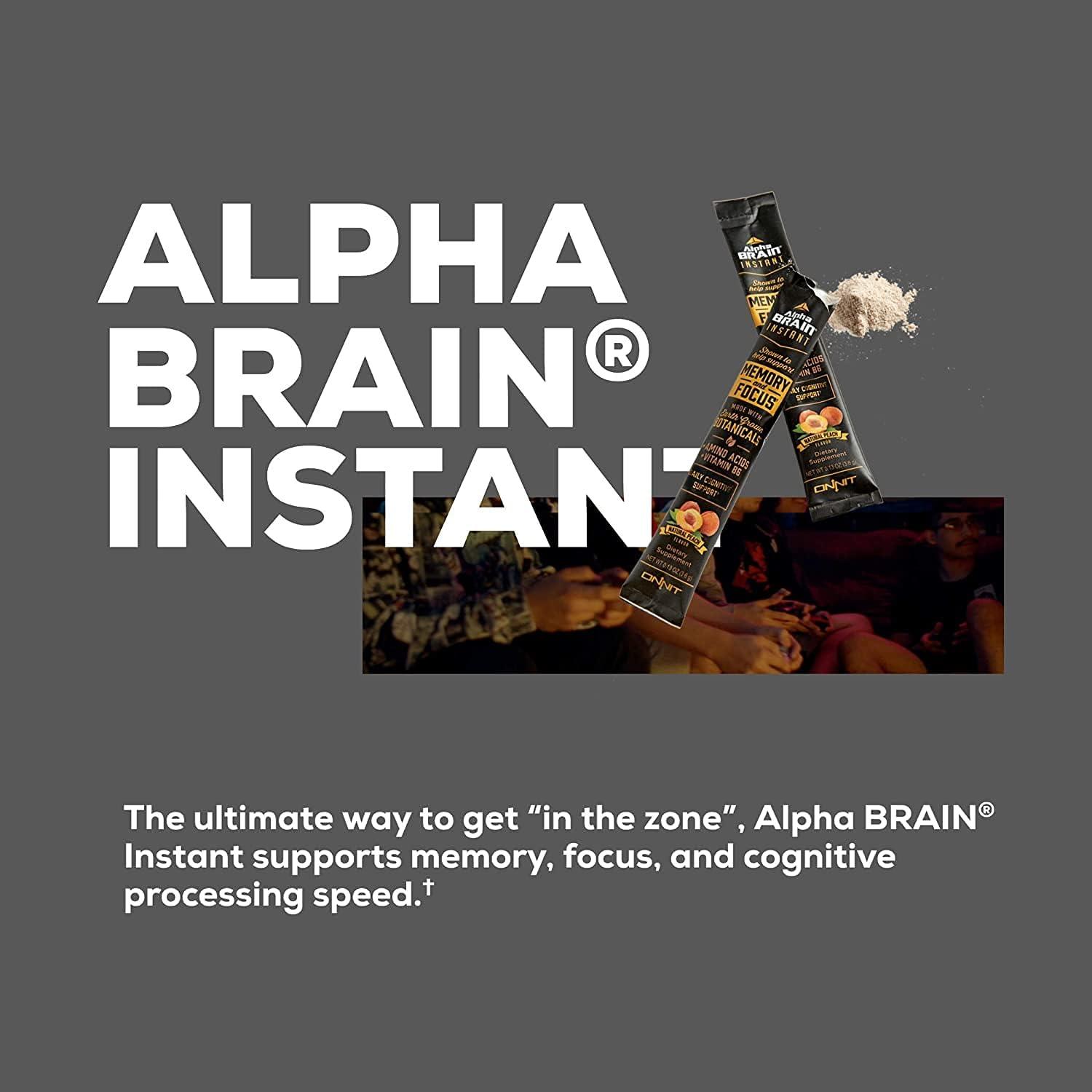 ONNIT Alpha Brain Instant (30ct Box) - Nootropic Brain Booster ...