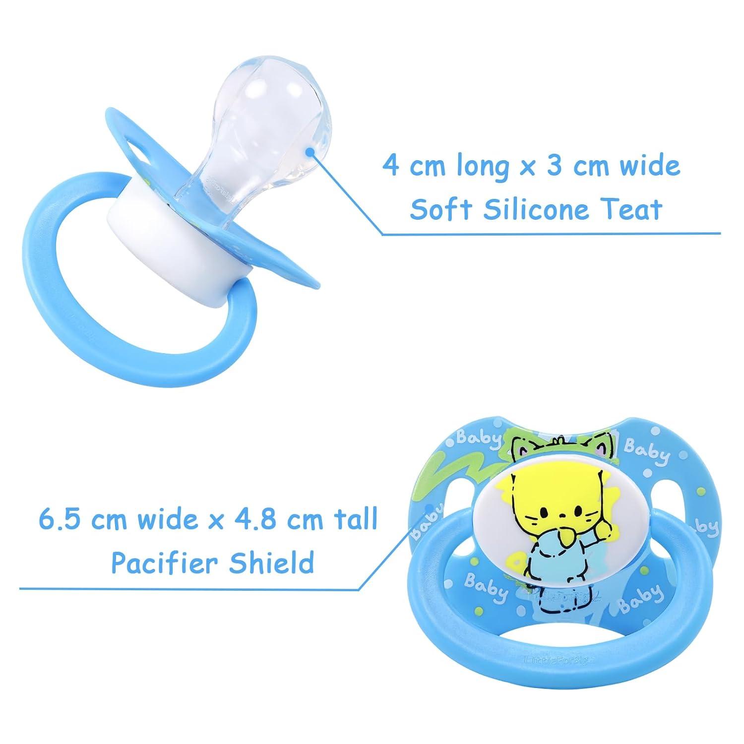 LittleForBig Large Shield Pacifier II - Adult Size Baby Cuties Blue ...