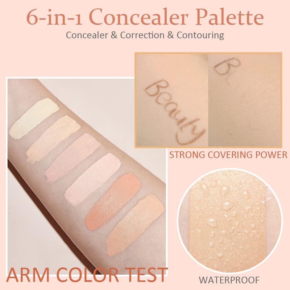 Waterproof Natural Ivory Face Concealer Highlight Contour Palette ...