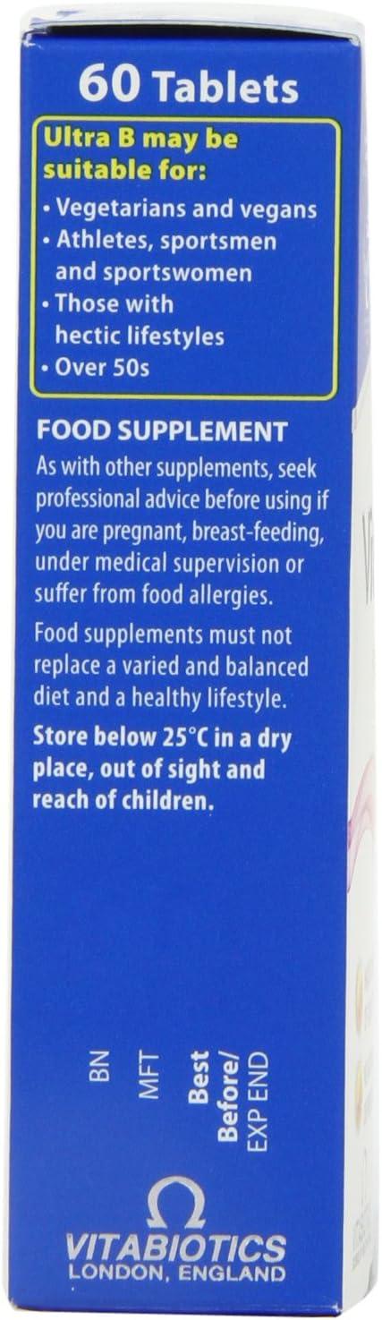 Vitabiotics Ultra Vitamin B-Complex 60 Tablets - Essential B Vitamins ...