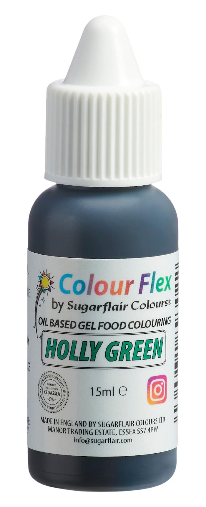 15ml Colour Flex Holly Green Oil Based Food Colouring Gel - Ideal for ...