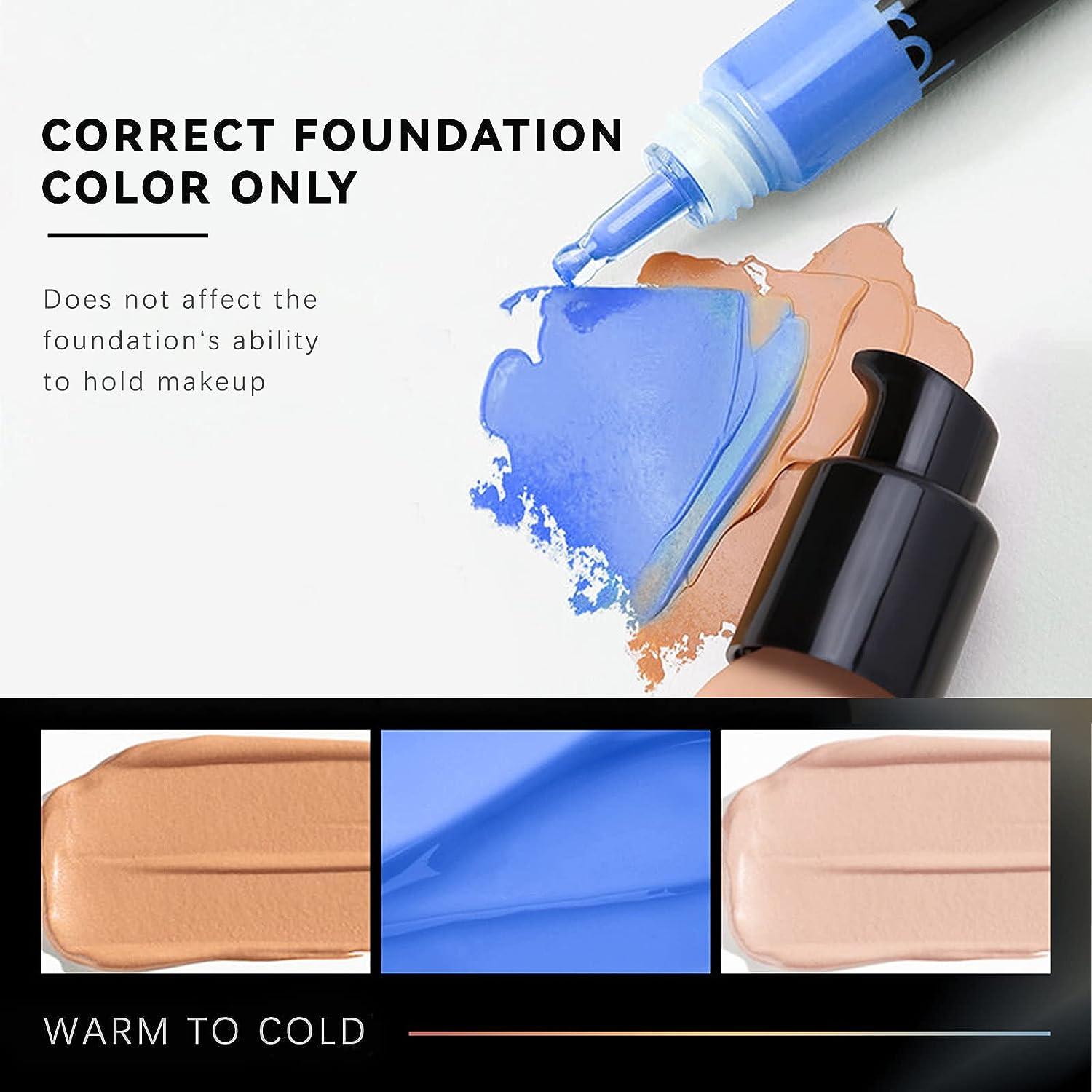 HOSAILY Blue Foundation Mixing Pigment - Color Corrector for Warm to ...