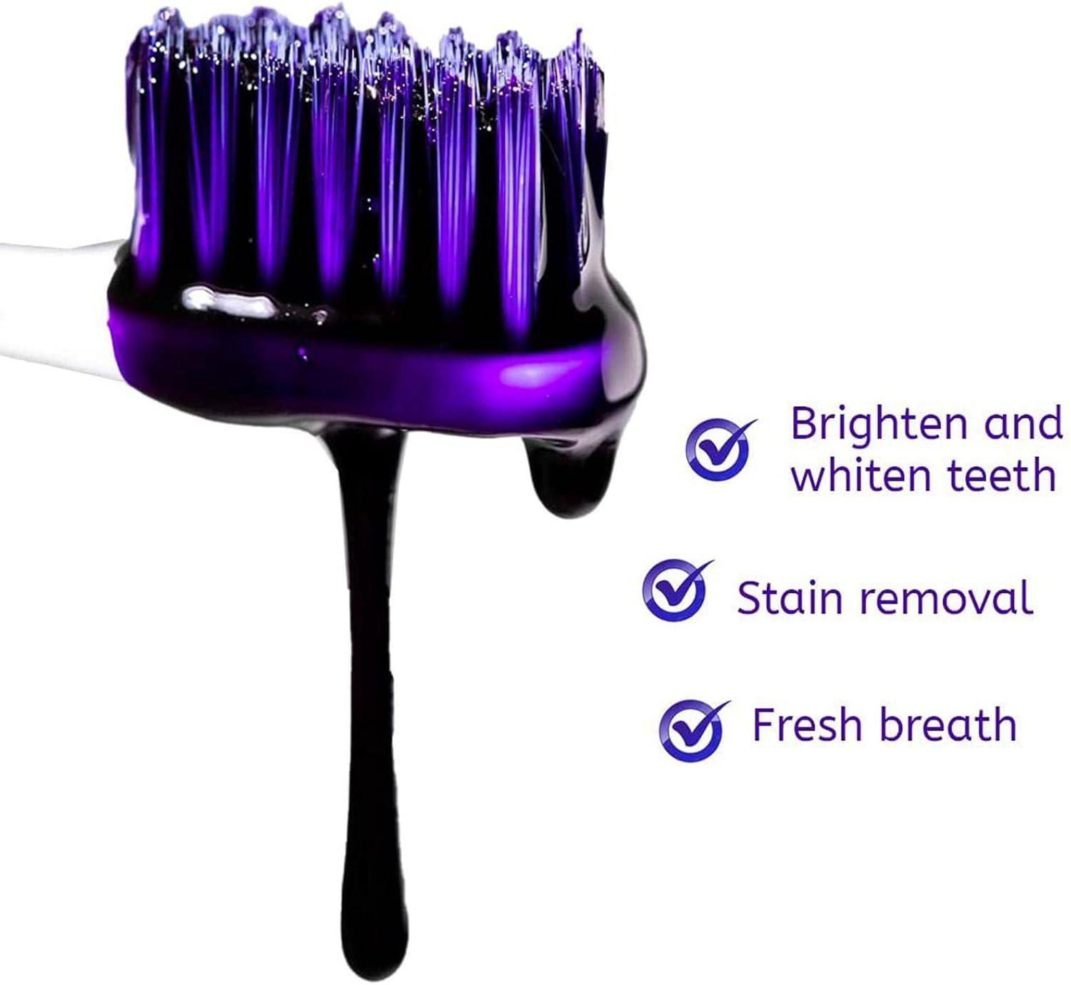 Purple Toothpaste for Whiter Teeth - Effective 30ml Teeth Whitening ...