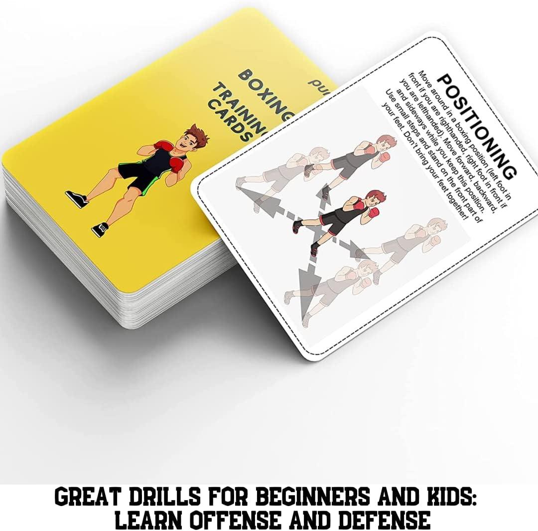 Puredrop Boxing Training Drill Cards - Perfect Solo Practice Equipment ...