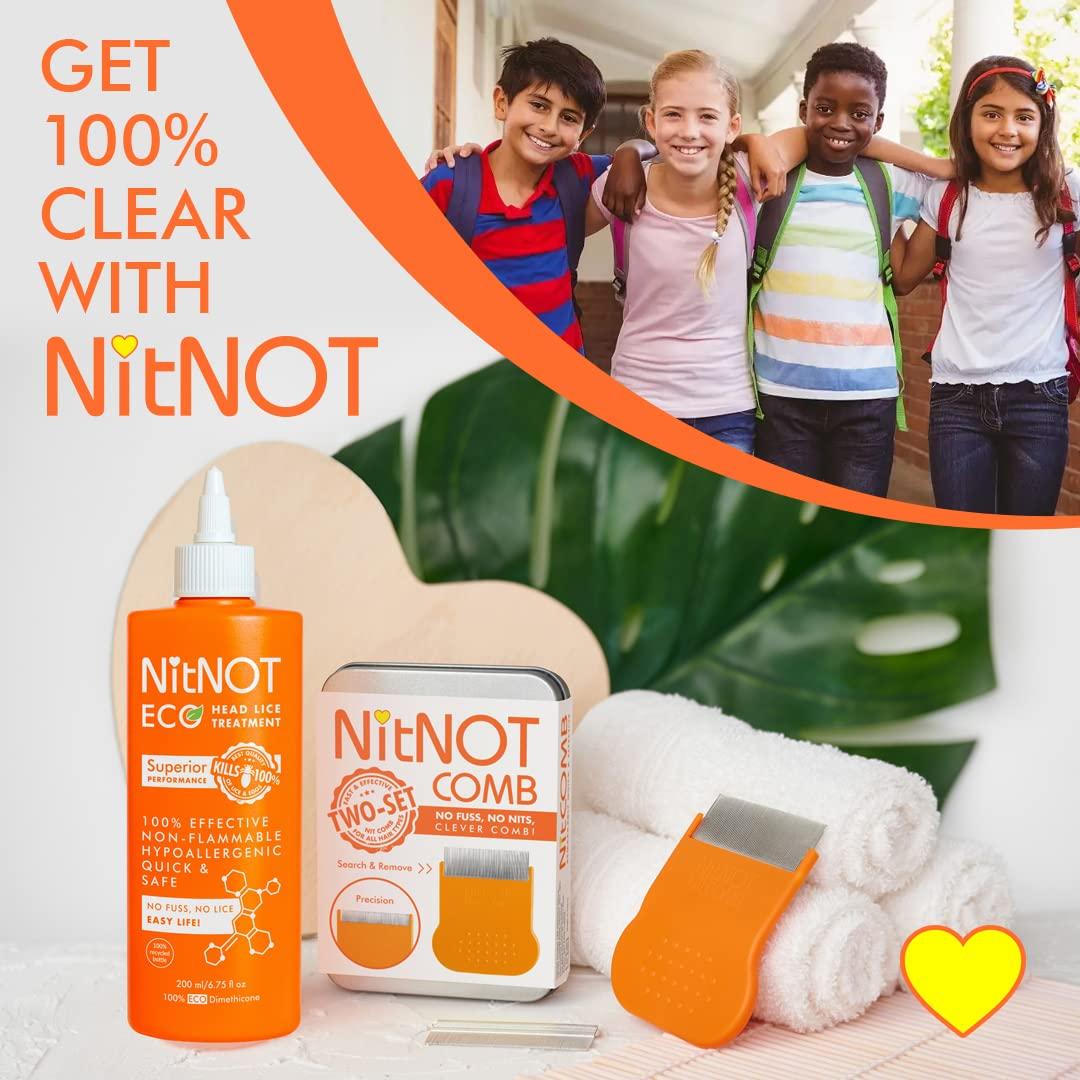 NitNOT Bundle: Head Lice Serum & Comb - As Seen on TV | Buy Now with ...
