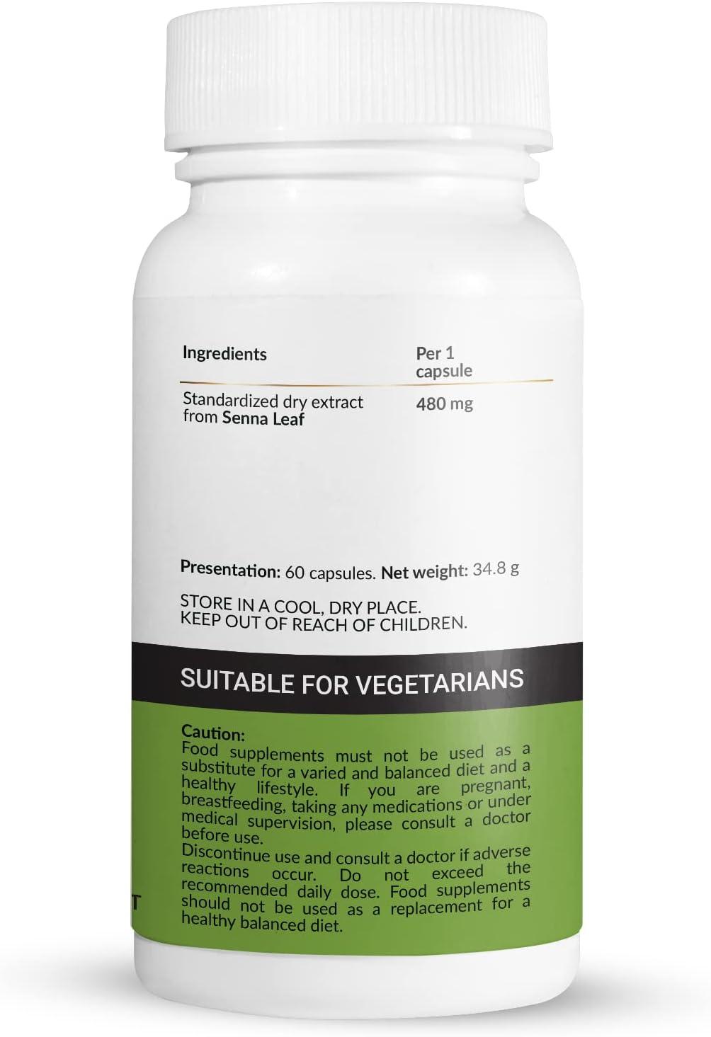 Senna Easy Cleanse Herbal Laxative 480mg 60 Veg Caps - Ultra Effective ...