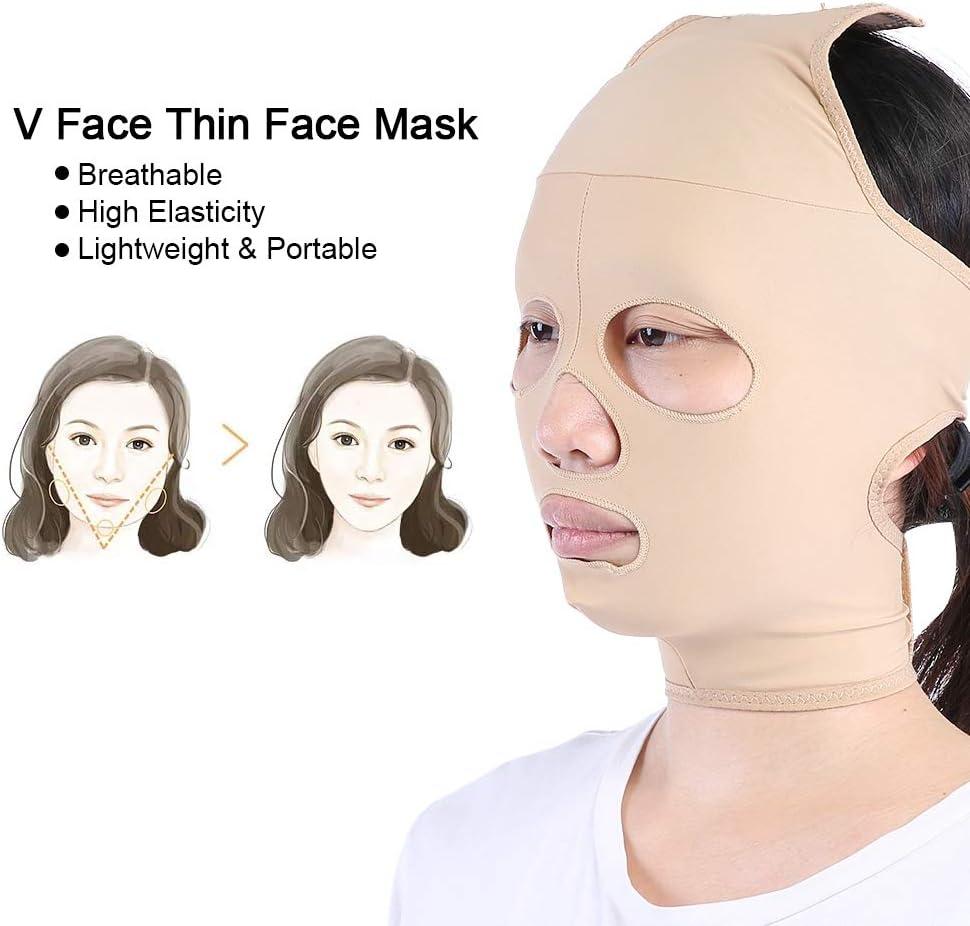 Full Face Lift Up Mask V Line Slimming Massage Belt Facial Lifting Mask ...