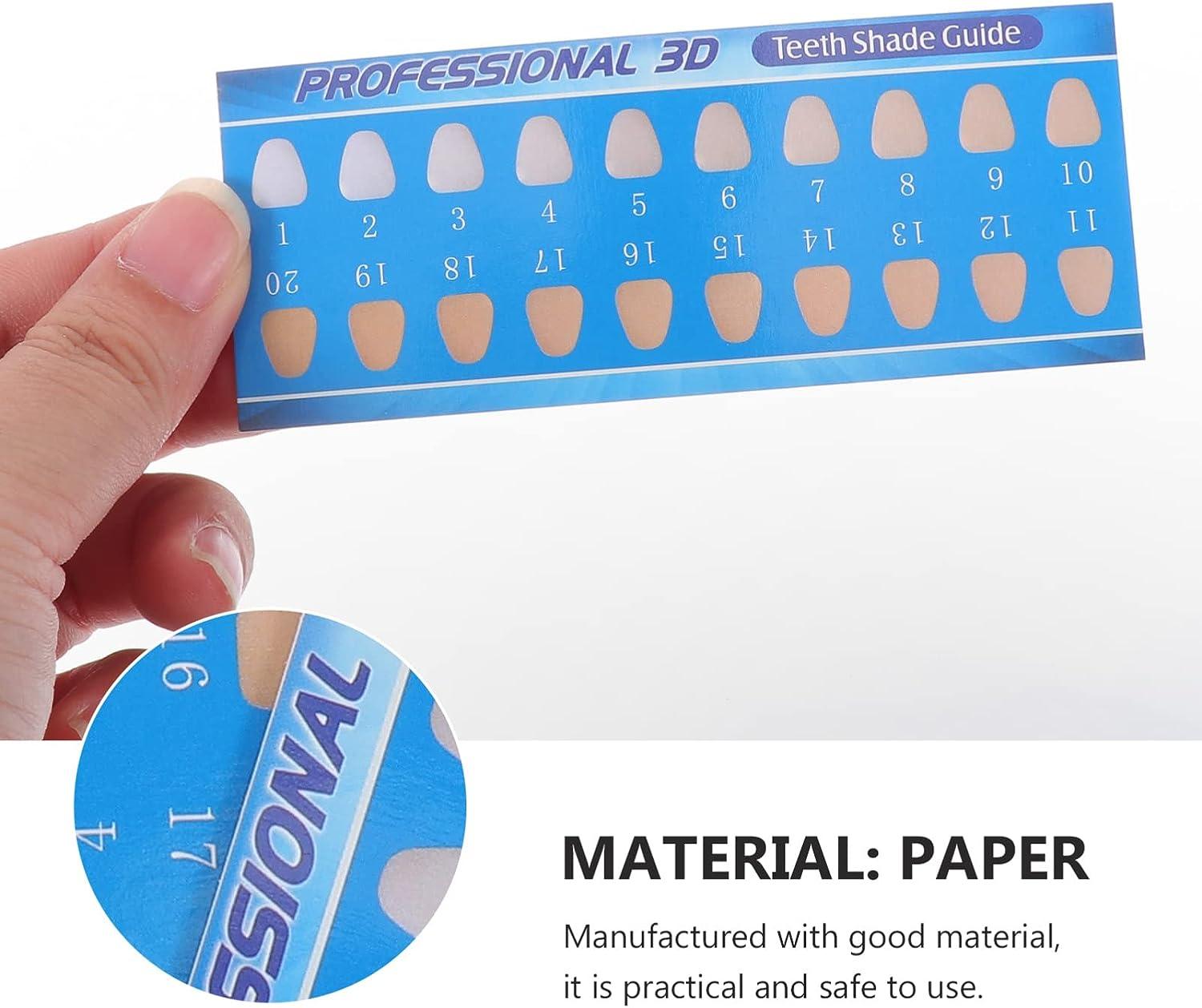 50Pcs Healeved Veneers Teeth Shade Guide - Dental Tool for Whitening ...